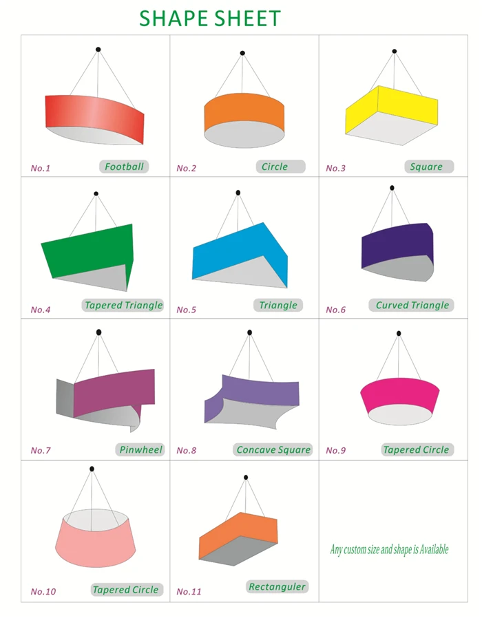 8' Round Overhead Circular Trade Show Banner by HUAYUN