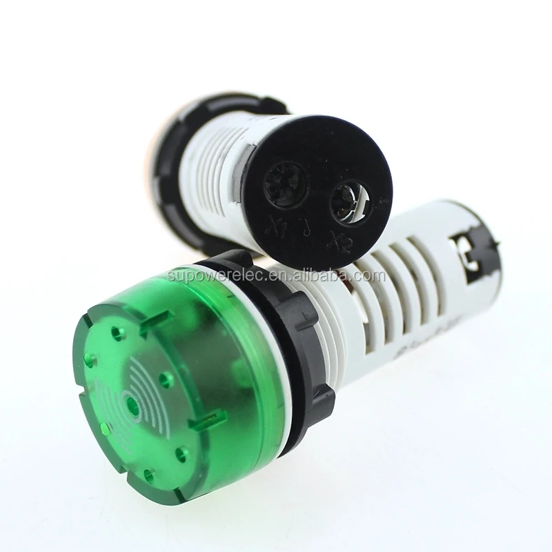 22mm Flash Buzzer Beep Indicator AD22-MSD LED Light 12V-380V