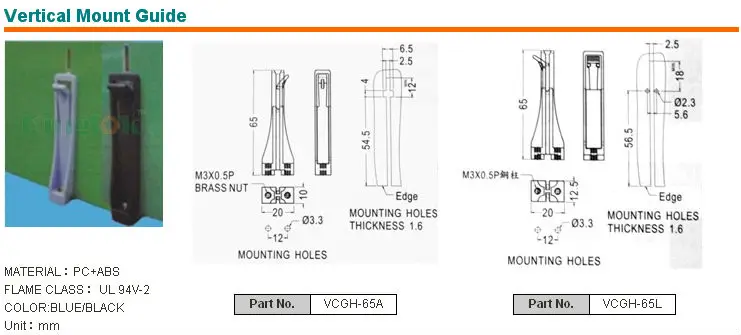 Vertical Mount Guide Pcb Card Guides Nylon Pcb Ejector Pcb Spacer ...