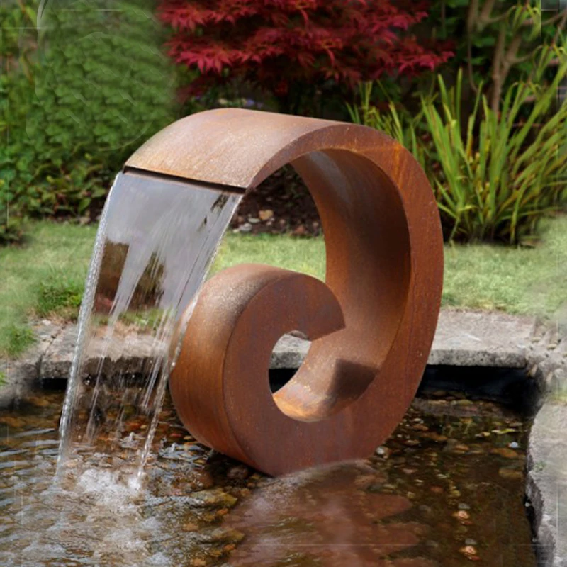 Ammonite Stainless Steel Cascading Water Feature - Buy Stainless Steel ...