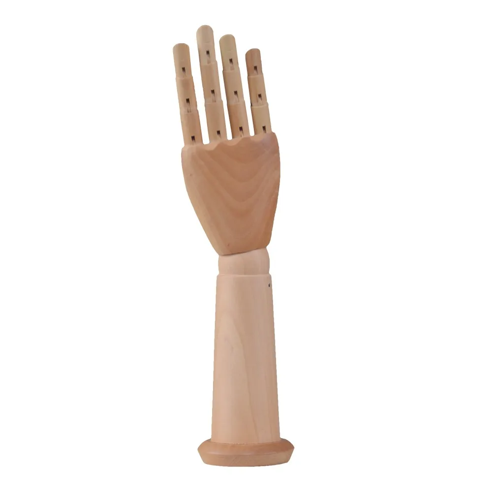 Wooden Dummy Arms Flexible Display Hands Mannequin Wood Hand For Wrist ...
