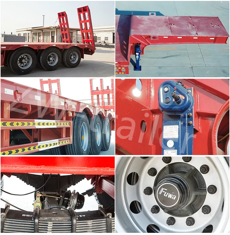 Multi Axles 18 Meter Long Lowbed Low Bed Semi Trailer In Namibia - Buy ...