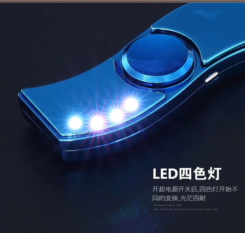 Fidget Spinner Lighter Toy Alloy Hand Finger Usb Rechargeable Fidget ...