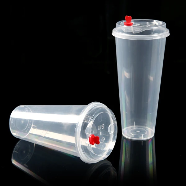 500ml One Time Plastic Juice Pp Injection Cup With Lid - Buy Juice Pp ...