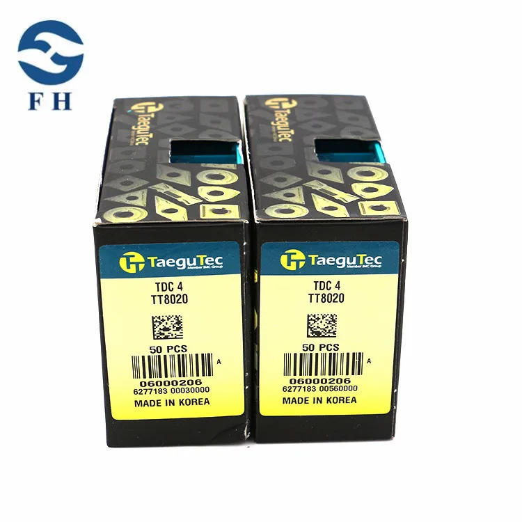 Tdc4 Tdc 3 Tdc 2 Tt8020 Taegutec Tungsten Carbide Drill Bit Insert Chip ...