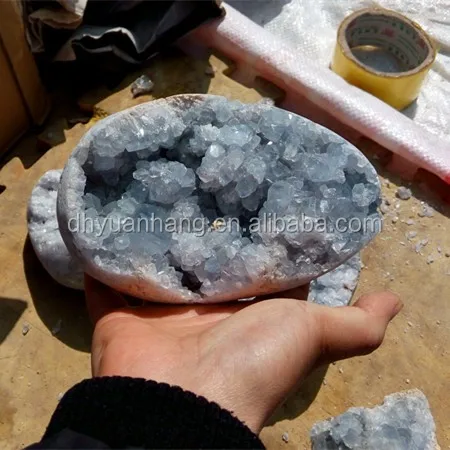 Natural Calcite Stone Crystal Ball Geodes,Light Blue Lapis Lazuli Stone ...