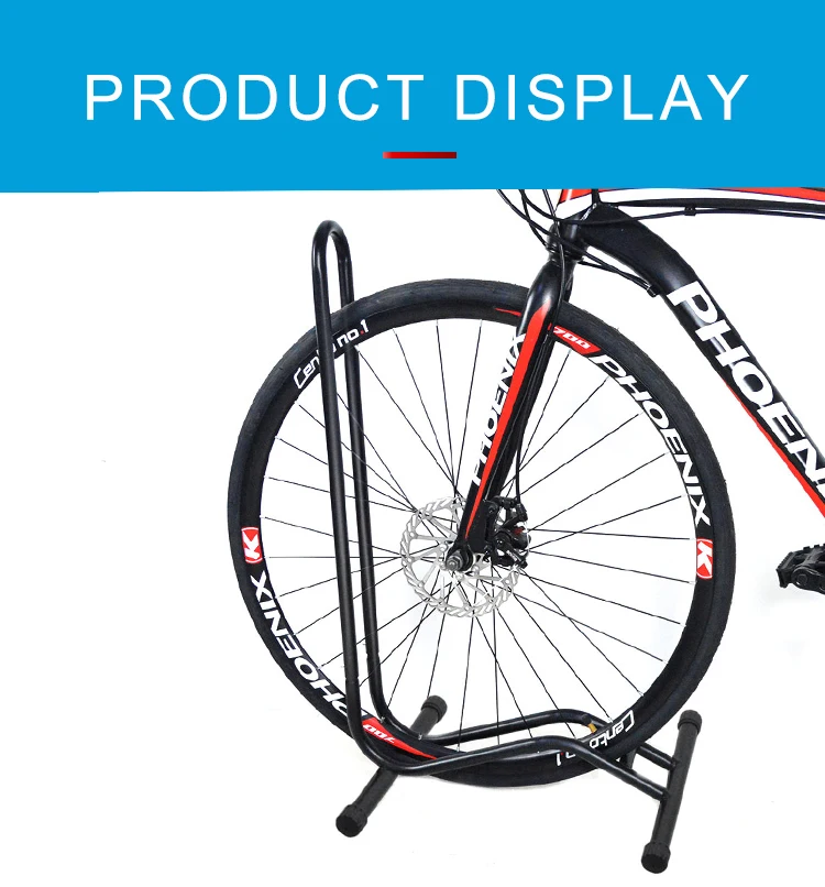 Stable Ground Bicycle Wheel Insert Display Rack Steel Bike Vertical ...