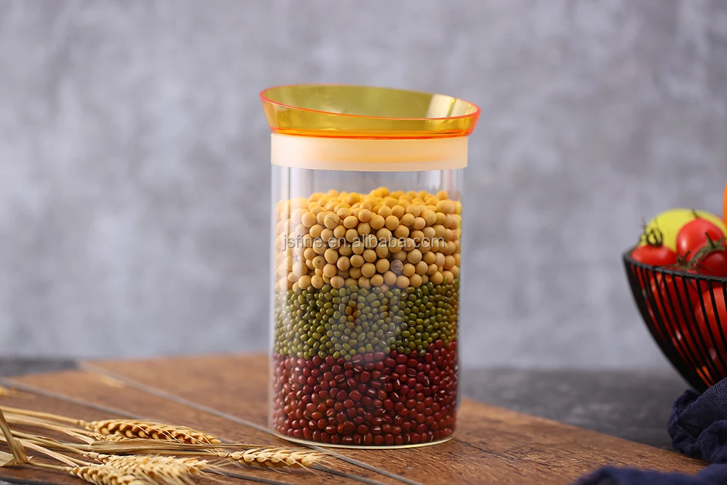 Borosilicate Glass Beaker Storage Jar With Cork Lid - Buy Glass Beaker ...