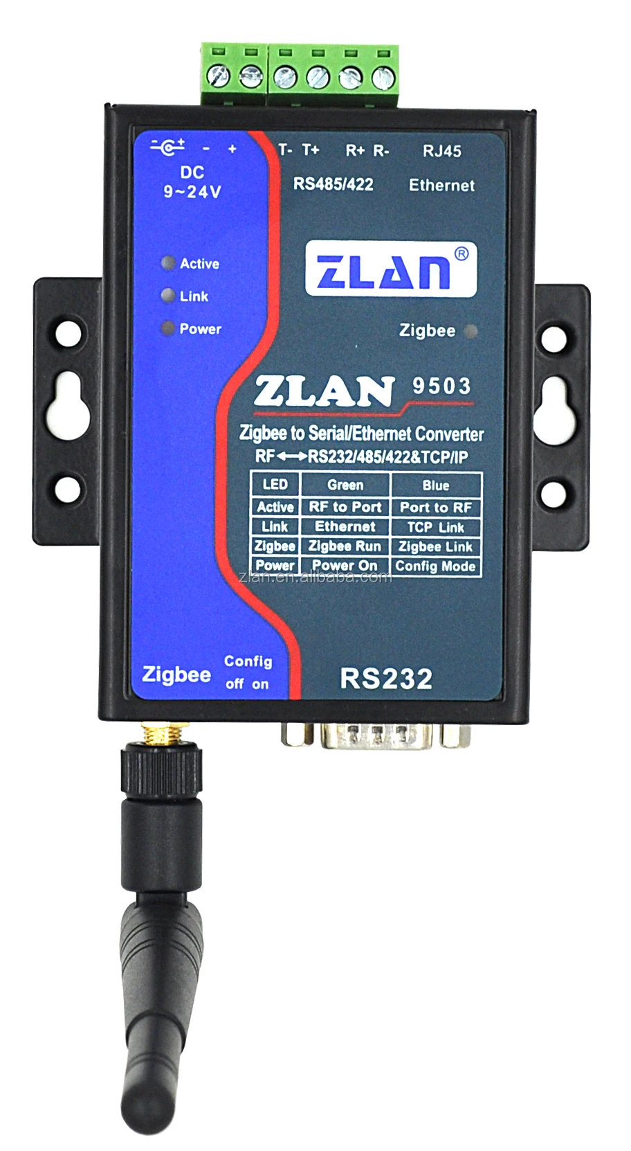 ZLAN9503 Ethernet LAN to Zigbee Converter - 2km Wireless