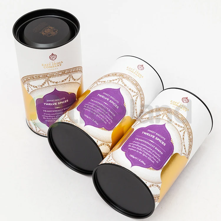 Custom Printed Cylinder Chocolate Boxes Paper Cylinder Packaging Box ...