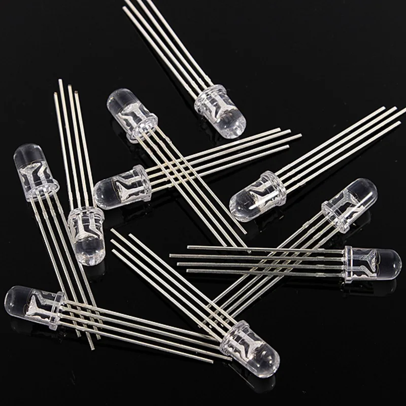 RGB LED Diodes 5mm Common Cathode - DIY Lighting Solutions