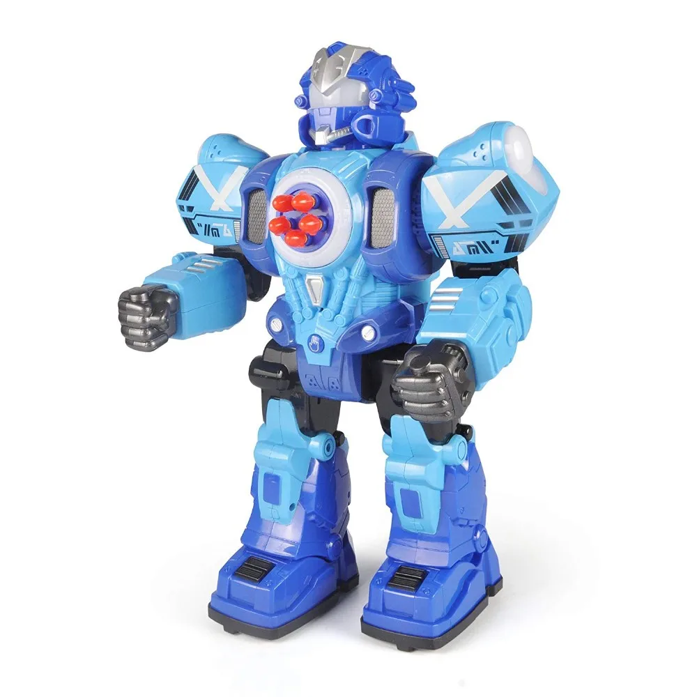 Large Remote Control Robot Toy For Kids - Rc Robot Shoots Darts,Walks ...