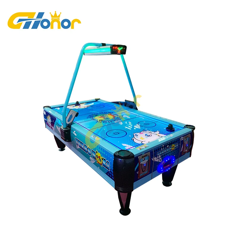 Indoor Air Hokey Game Table Round Corner Air Hockey Game Machine With ...