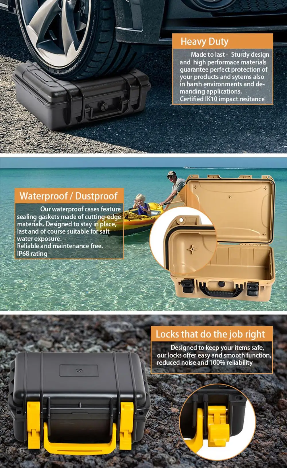 Small Plastic Material Waterproof Case Ip67 Shenzhen Black Waterproof ...