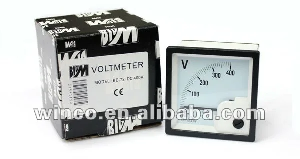 Moving Coil Instrument DC Voltmeter 72*72 400V - BIGM