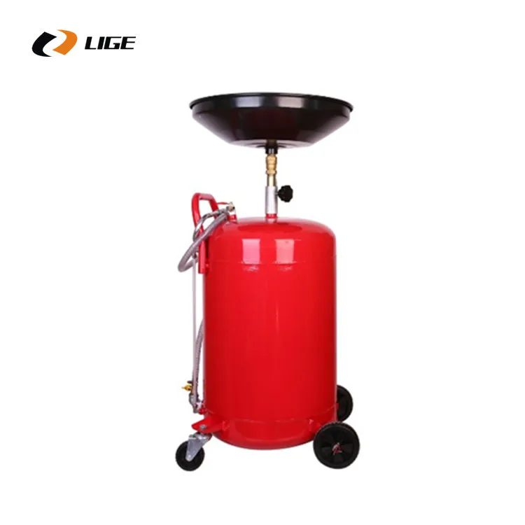LIGE Oil Drain Machine 80L with Pan Waste Oil Changer| Alibaba.com