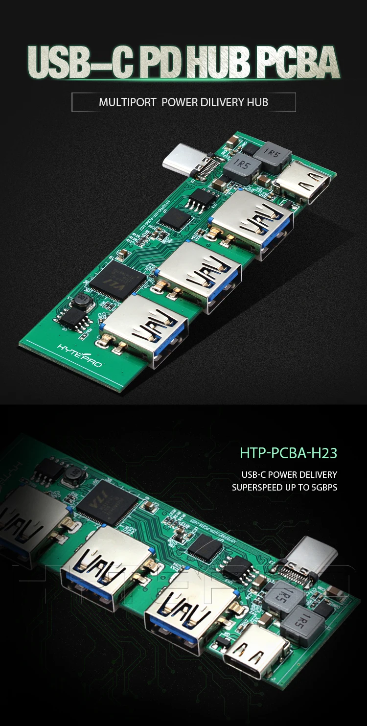 Micro 4 Port Wireless 3.0 Usb Hub Charger Pcb Power Bank Circuit Board ...