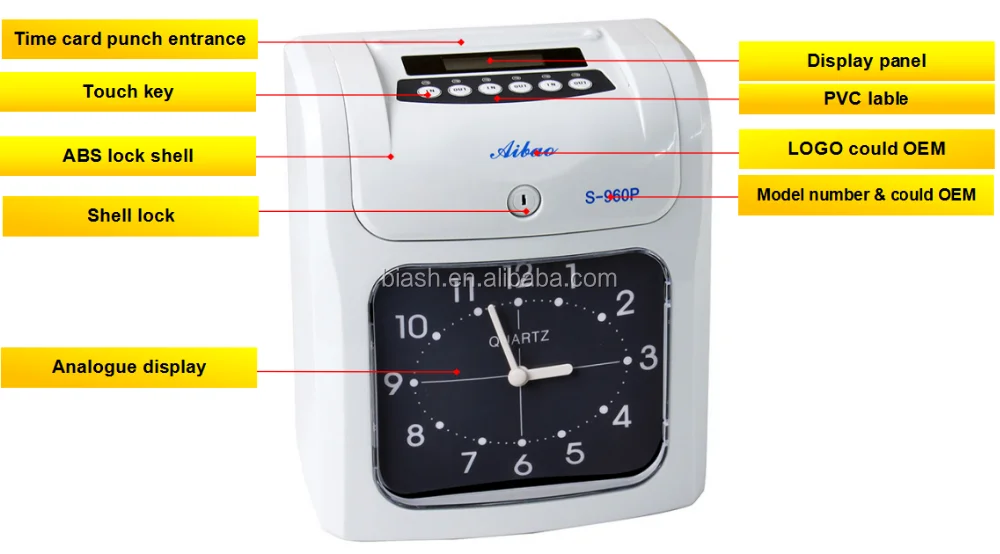 Employee Punch Card Time Stamp Time Clocks - Buy Punch Card Time Clocks ...