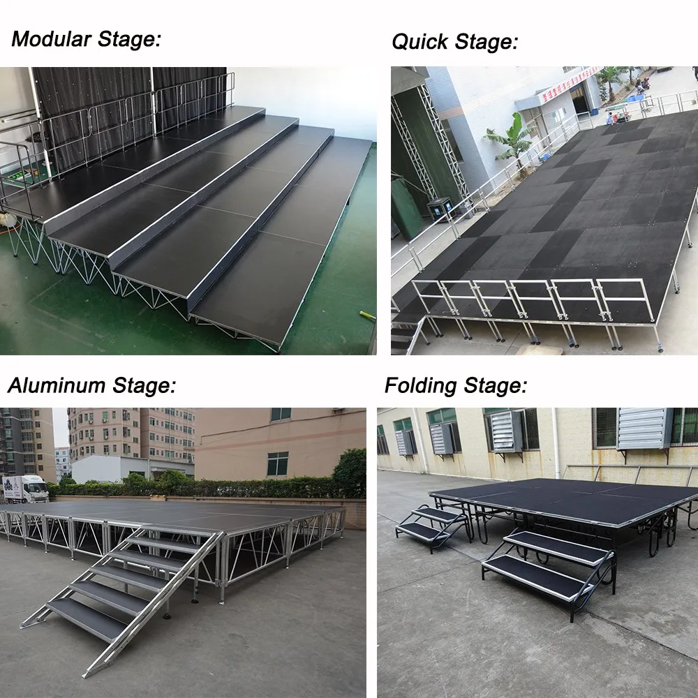 Portable Stage Rental - Mini Stage Platforms with Risers