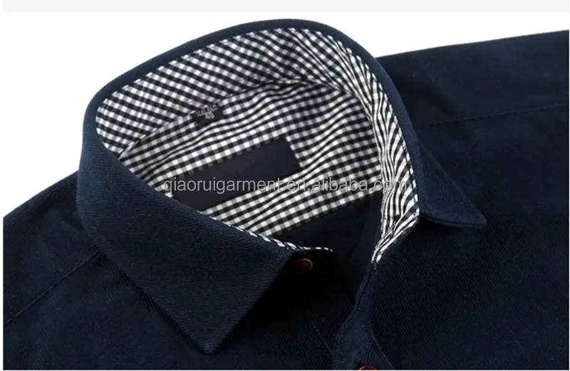 Wholesale Men's Long Sleeve Thick Cotton Solid Color Flannel Shirts ...