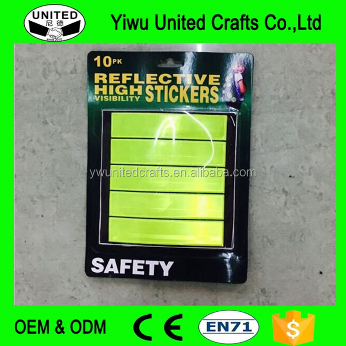 High Intensity Grade Reflective Safety Warning Stickers Self-adhesive ...