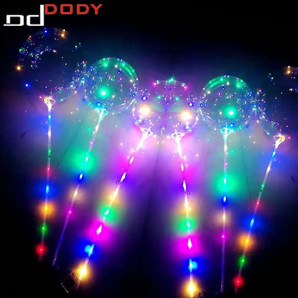 18 Inches Outdoor Transparent Led Balloon Lights,For Christmas New ...