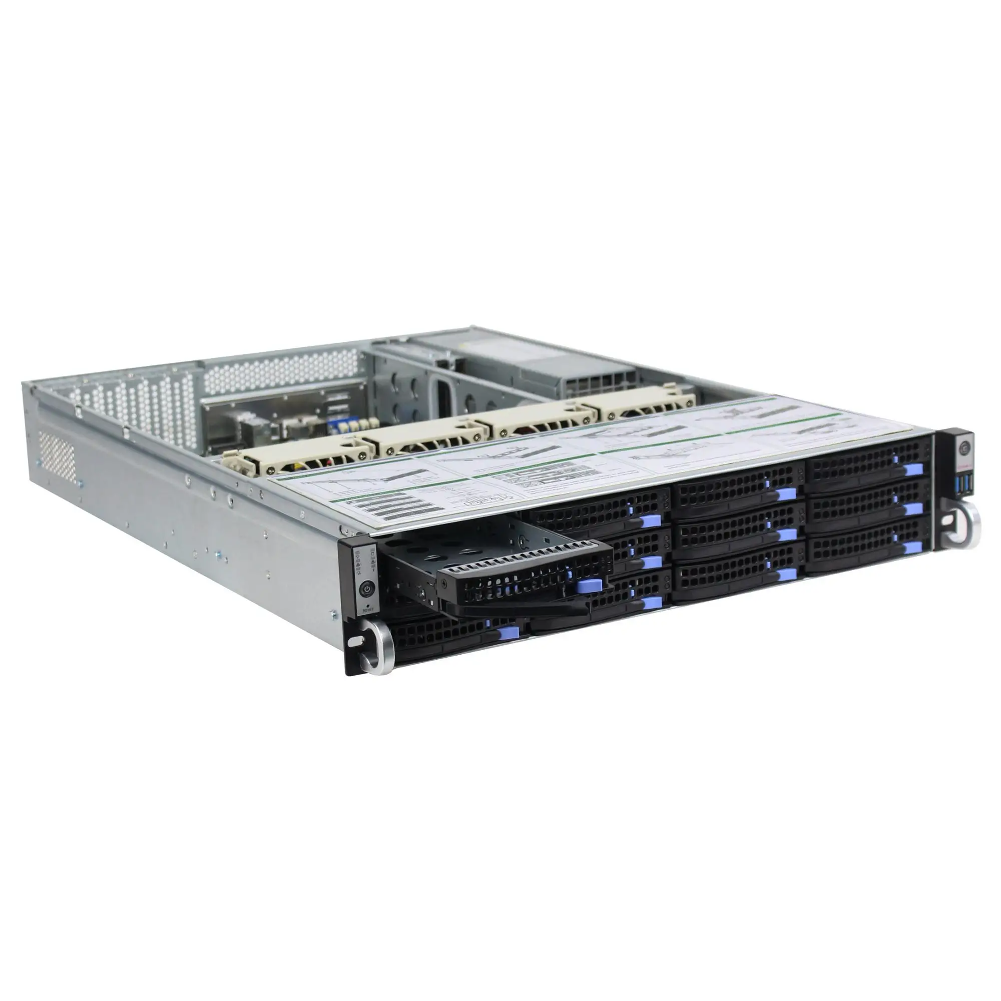 2U Rackmount Server NAS Case Chassis 12 Bays - Customizable