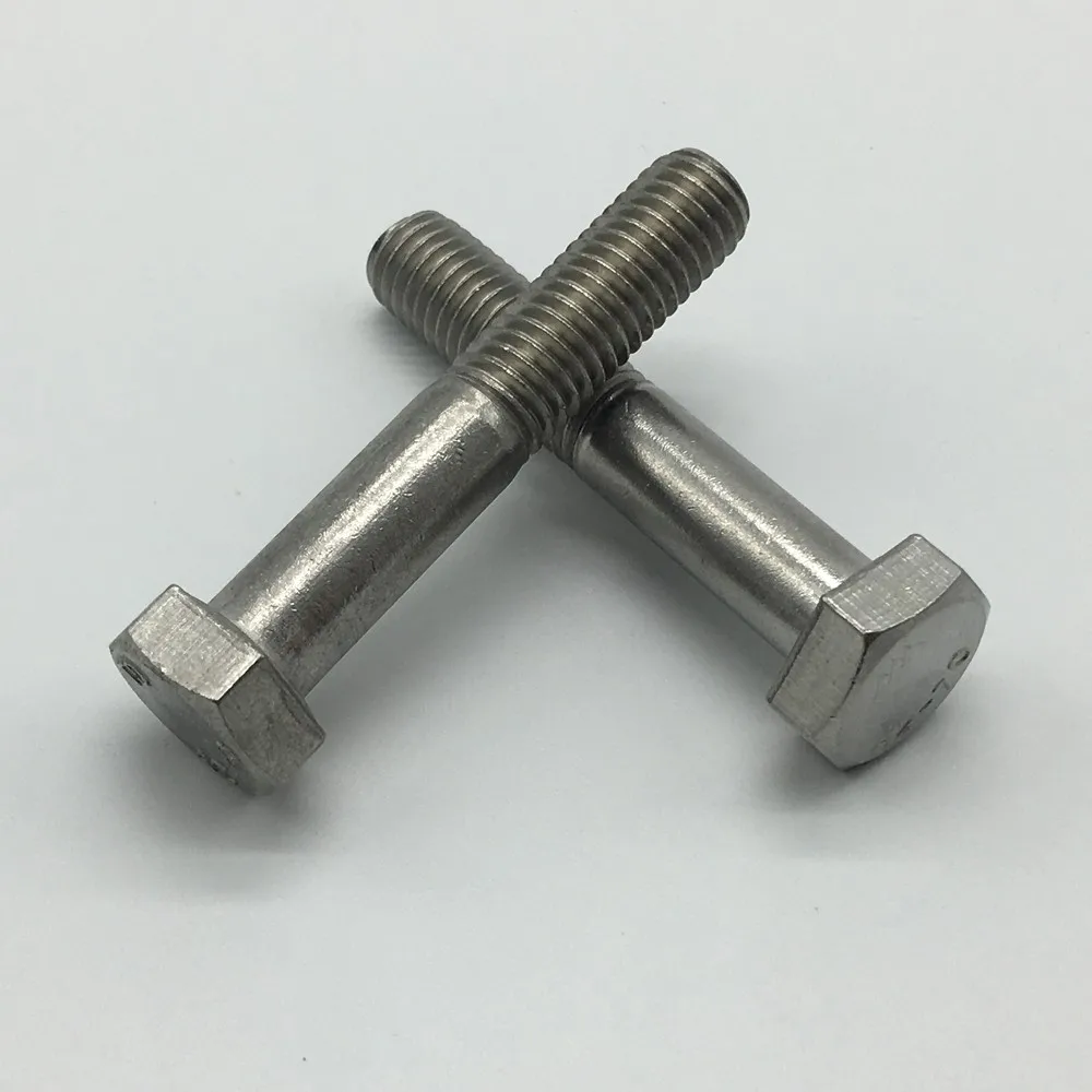 Standard Din 931 304 Stainless Steel A2-70 Half Threaded M10*80 Hex Head Bolt - Buy Hex Head ...