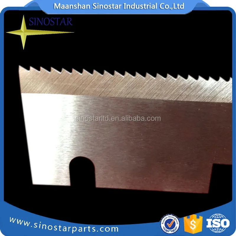 Skd-11 Double Edge Serrated Blade For Packaging Machine - Buy Serrated ...