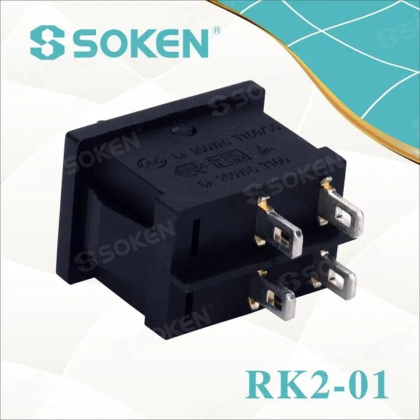 Soken T100 250vac 6a Kema Keur Rocker Switch - Buy 250vac 6a T100/55 Or ...