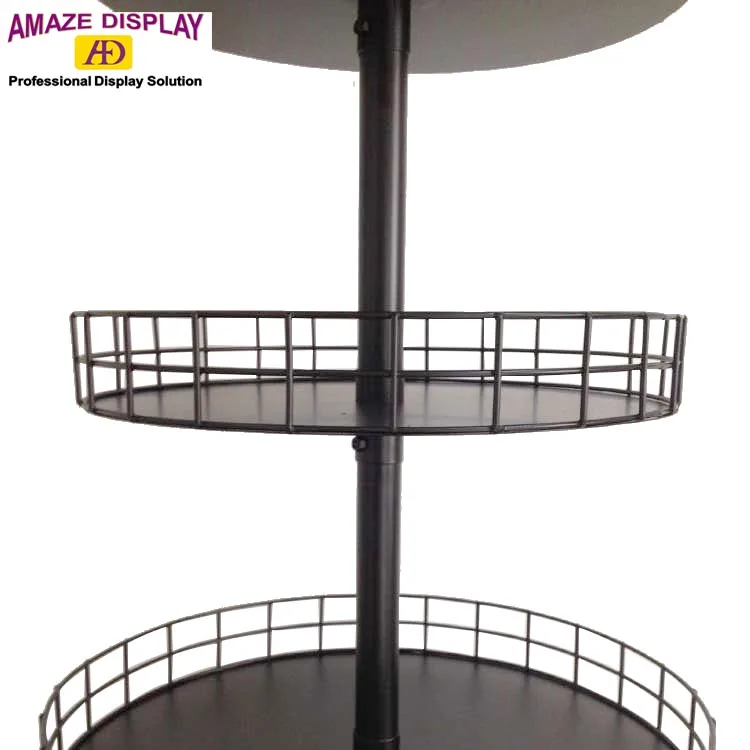 Factory Custom 4-tier Metal Trays Floor Display Stand For New Products ...