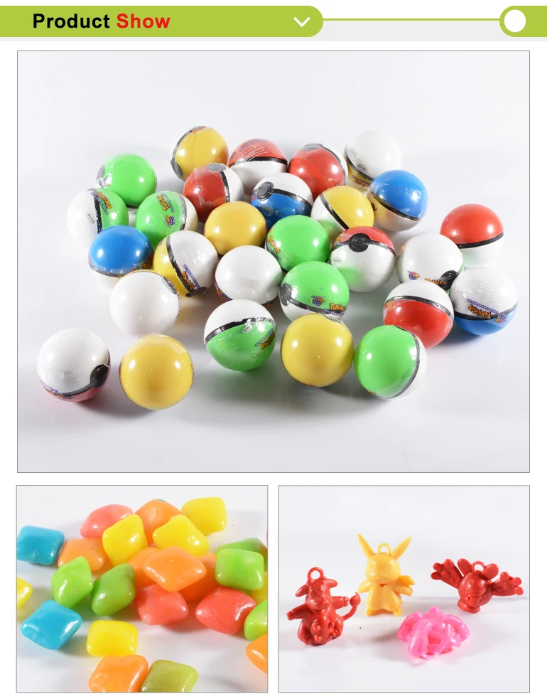 China Factory Pokemon Surprise Egg Toy Cartoon Ball Filling Tablet ...