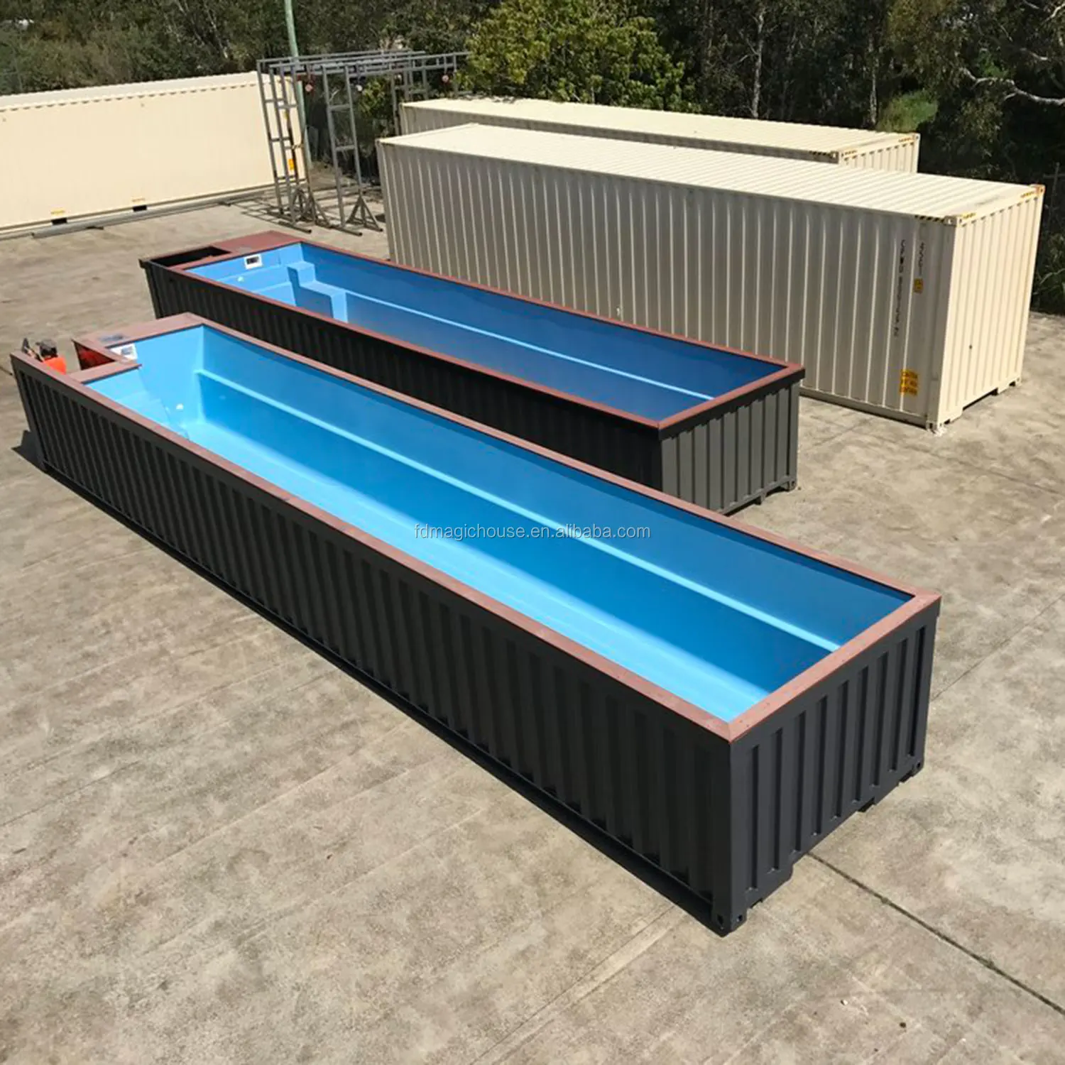 2019 New Design Factory Sale Shipping Container Swimming Pool Cost 20ft