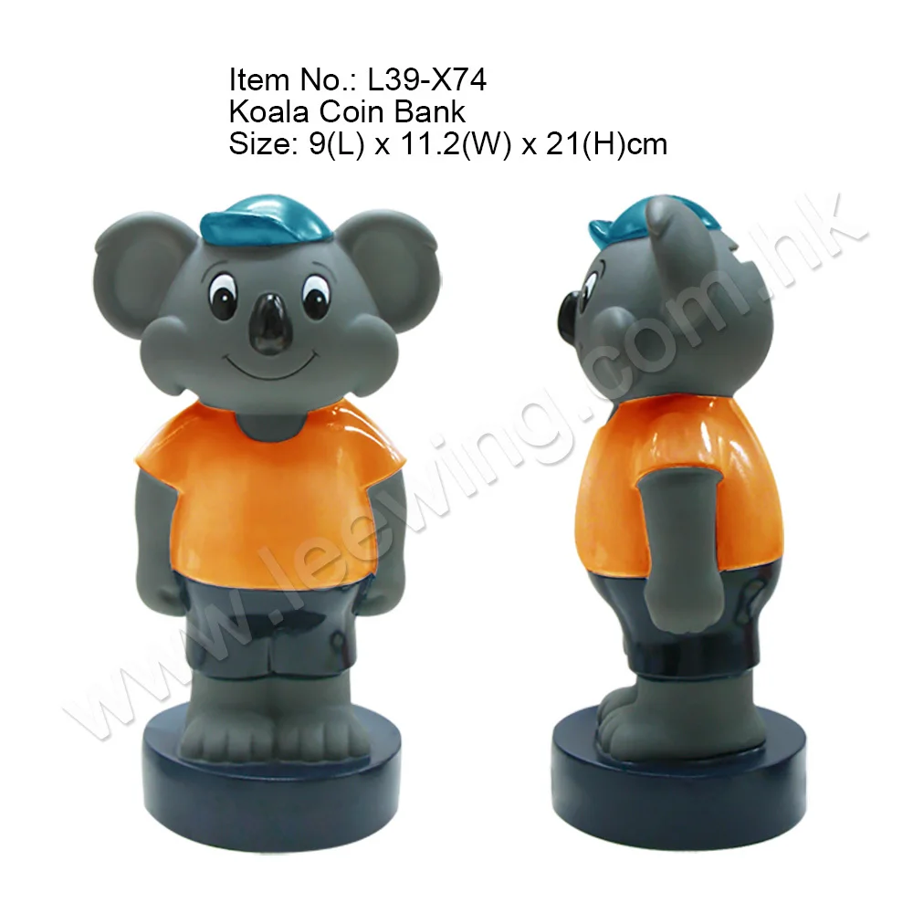 Custom Plastic Mini Koala Shape Coin Bank Money Saving Box Australian ...