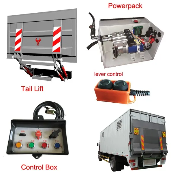 Truck Tail Liftboard 2000kg Aluminum Hydraulic Truck Tailgate Lift ...