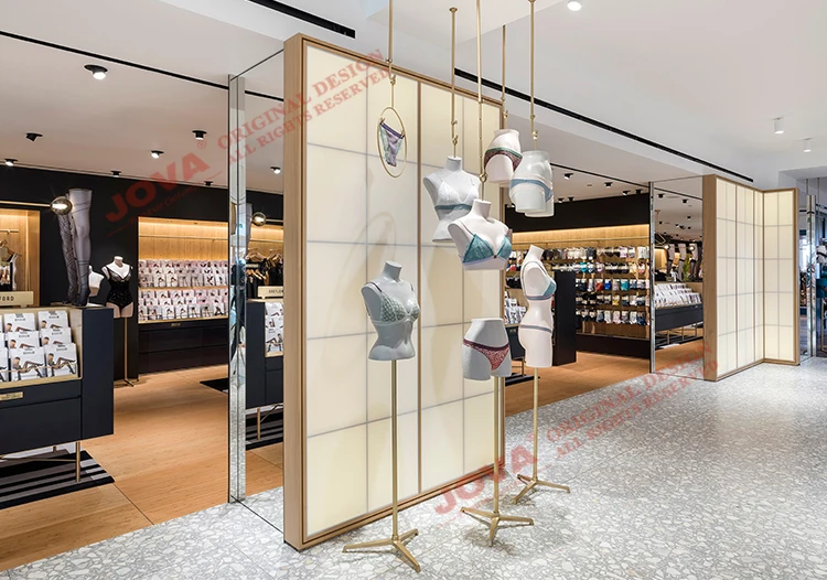 Modern Lingerie Display For Shop Underwear Display Rack Metal Good ...