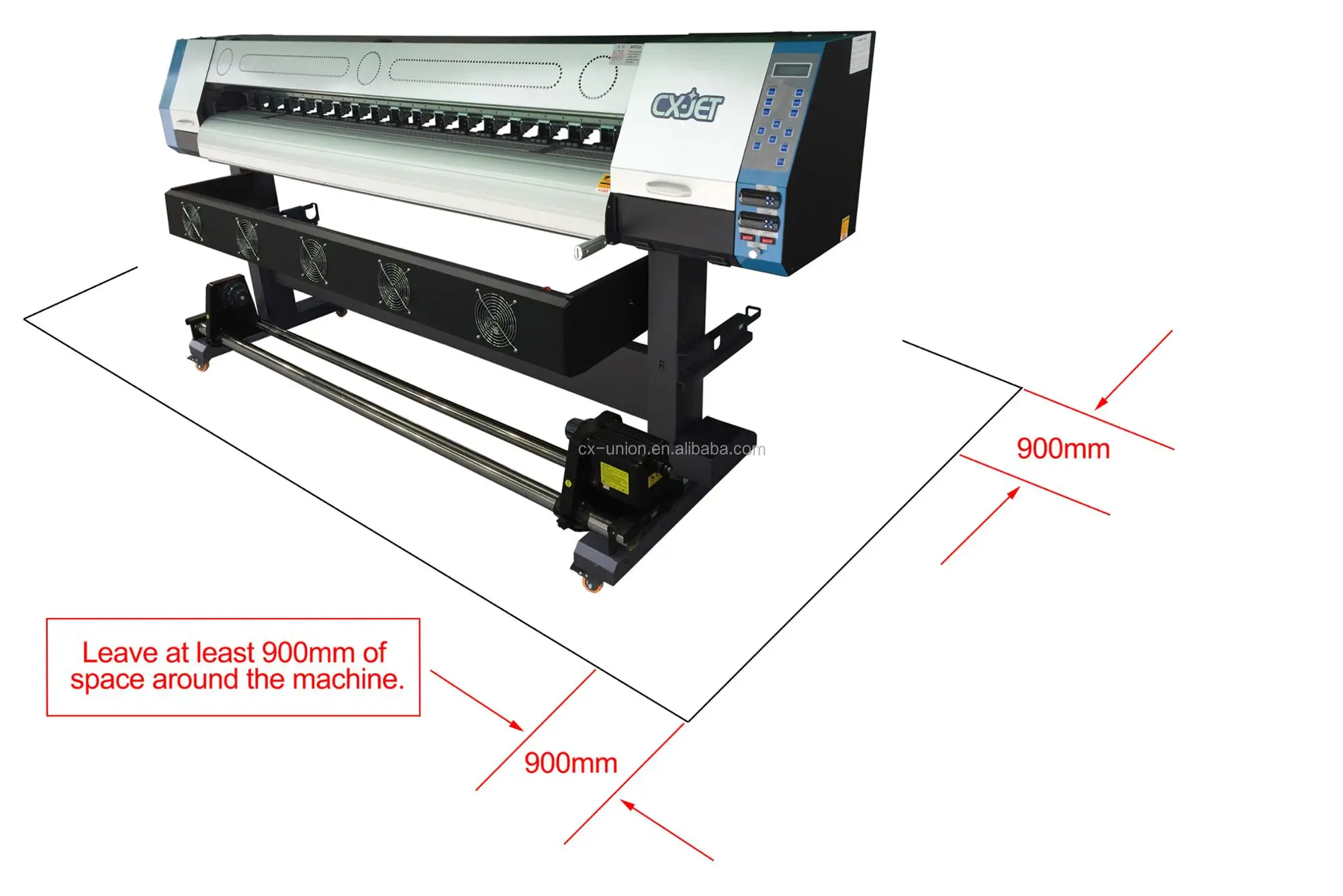 2018 Best Quality Large Format Printing Machine Cx-jet 1800 With One ...