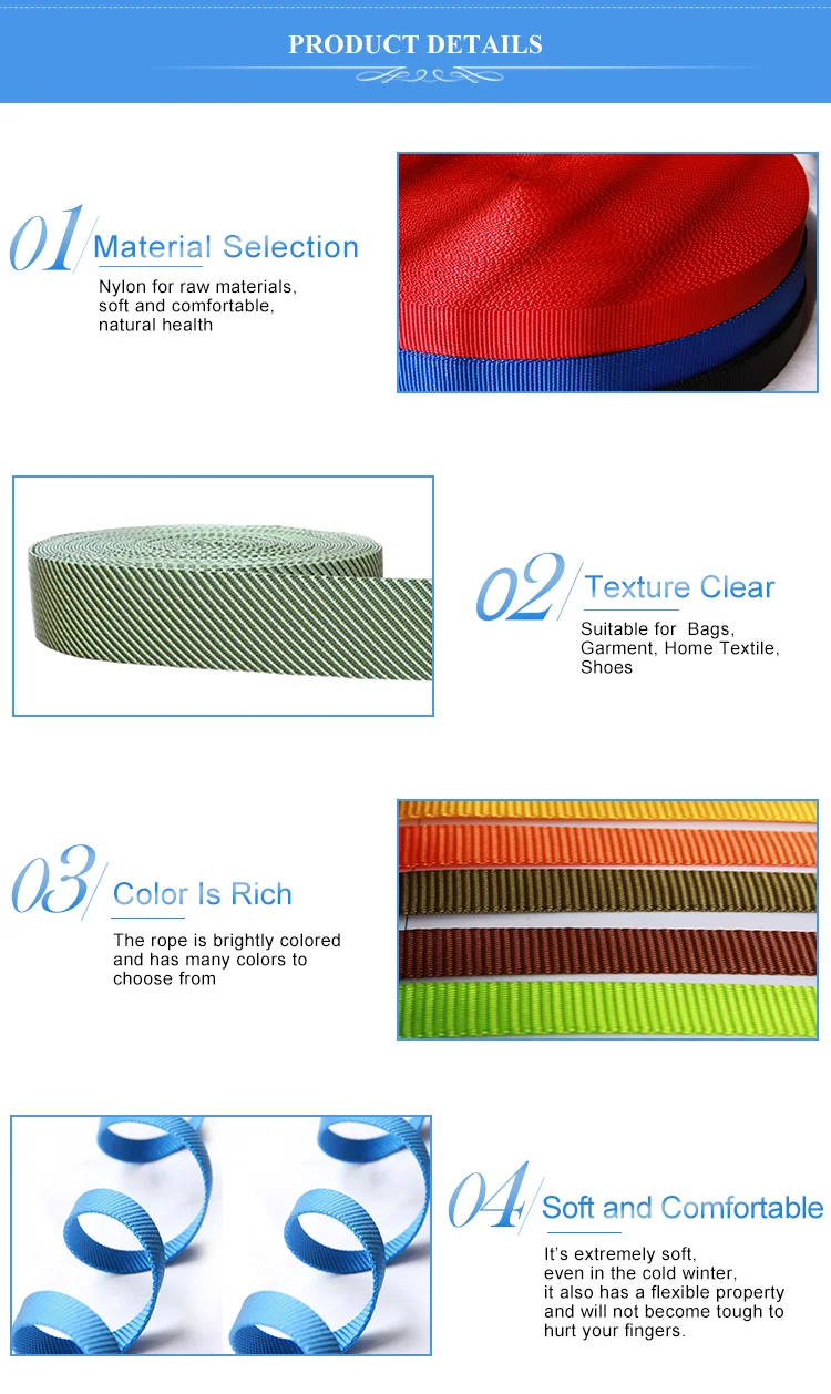 Gacent Webbing Supplier High Quality Custom Pp Polyester Nylon Webbing ...