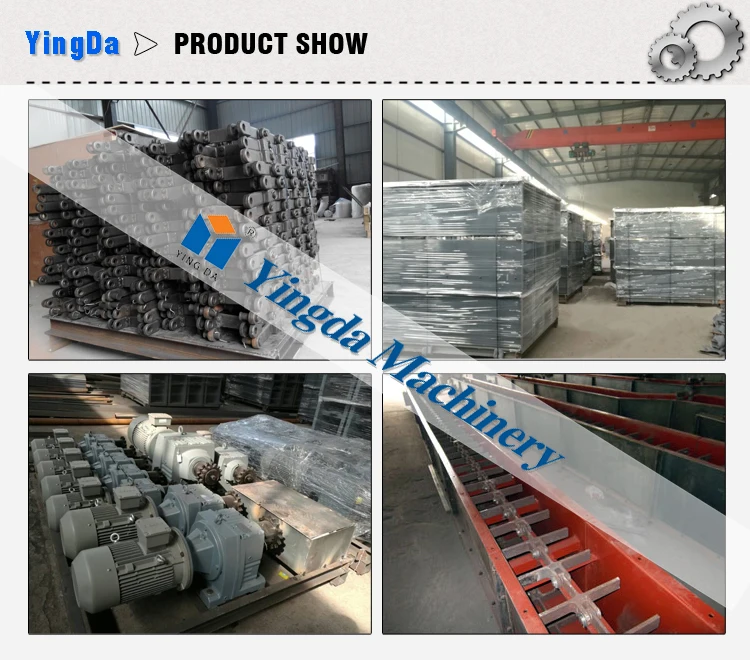 FU 350 Steel Grain Chain Drag Conveyor - Heavy Duty Material Handling ...