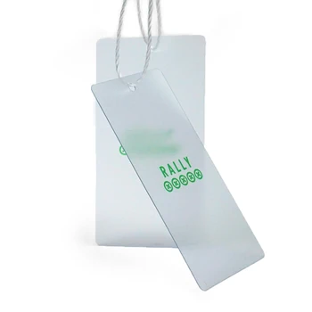 Eco-friendly Pp/pet/pvc Printed Clear Plastic Garment/clothing Hang Tag ...