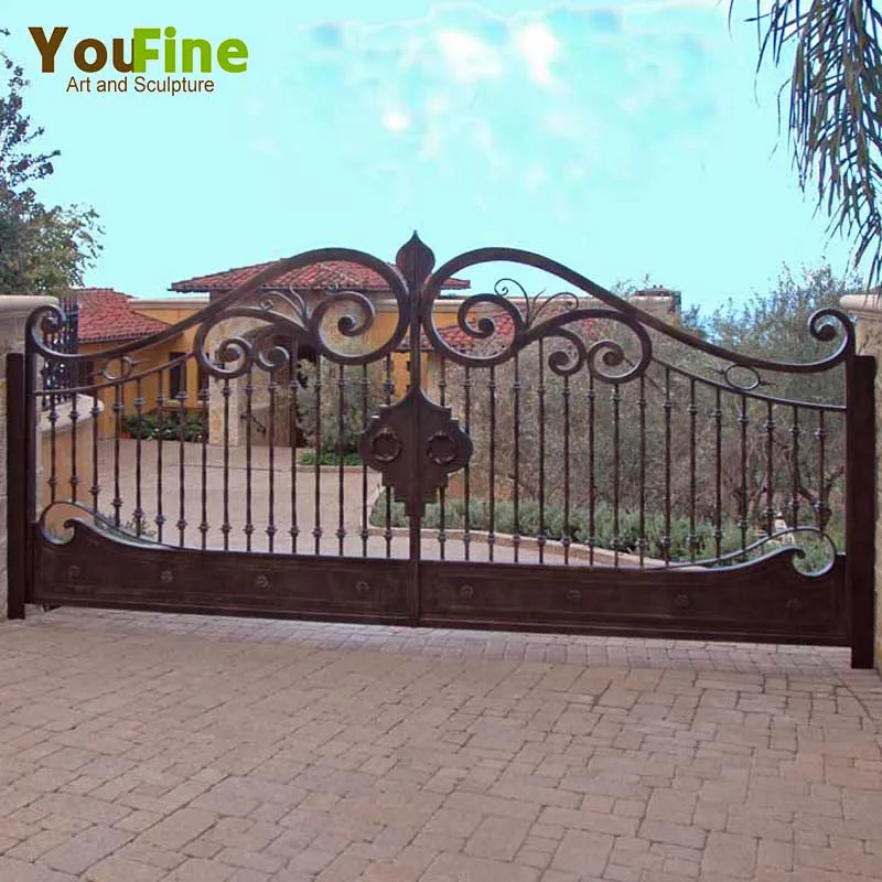Classical Wrought Iron Gate Design from China Supplier