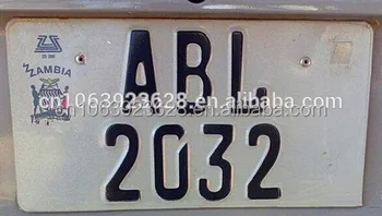 Aluminum Zambia Car Plate Number Plate High Security Aluminum Zambia ...