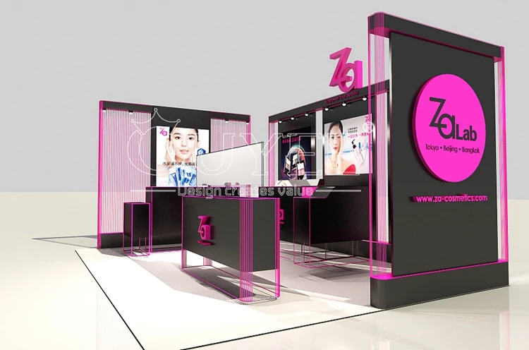 Custom Trade Show Booth Display - Makeup Studio Furniture