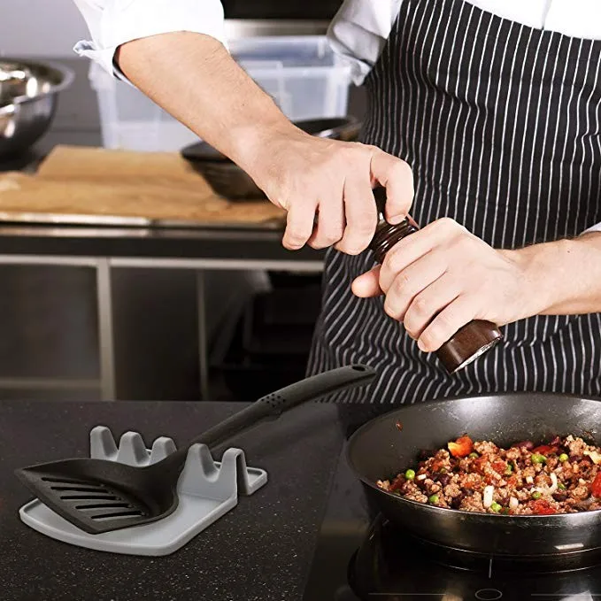 Kitchen Gadgets 2020 Heat Resistant Creative Silicone Ladle Holder For ...