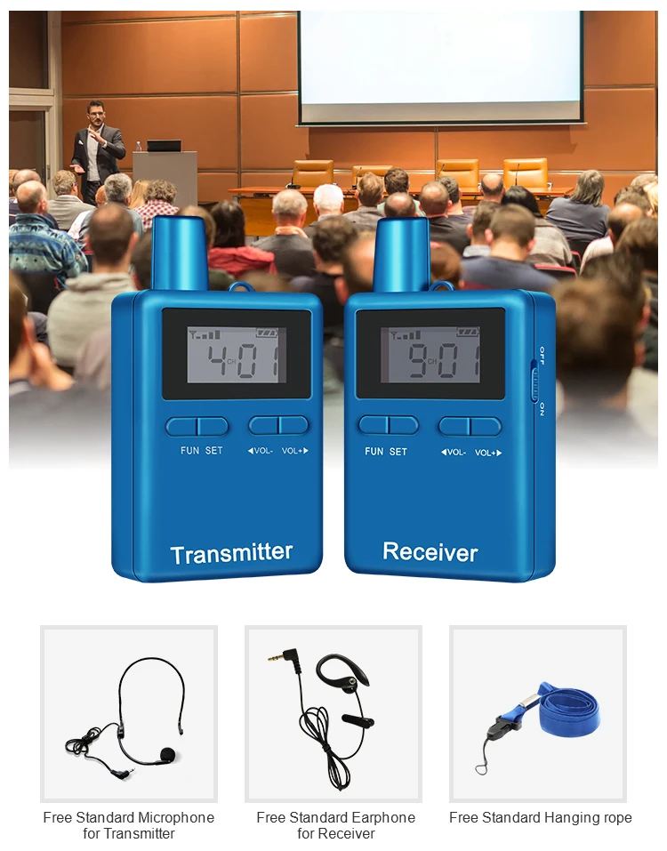 Simultaneous Interpretation Headset System - 24 Month Warranty