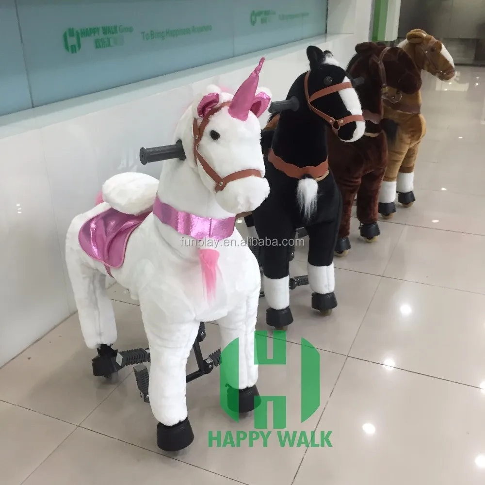 Factory Wholesale Mechanical Walking Horse Ride On Pony Toys Kids ...