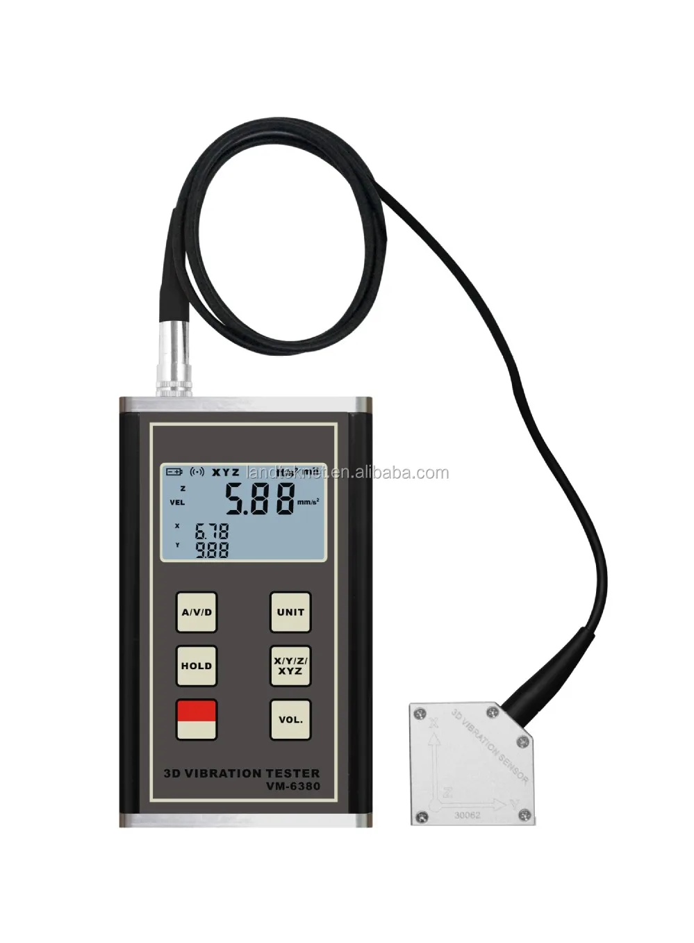 VM-6380 3-Axis Vibration Meter - Precision and Custom Support