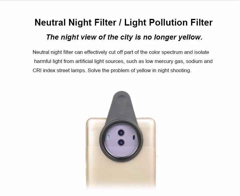 Kase Mobile Phone Magnetic Filters Nd / Gnd / Cpl / Light Pollution ...