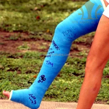 Long Leg Orthopedic Flexible Mold Waterproof Fiberglass Mold Cast Tape ...