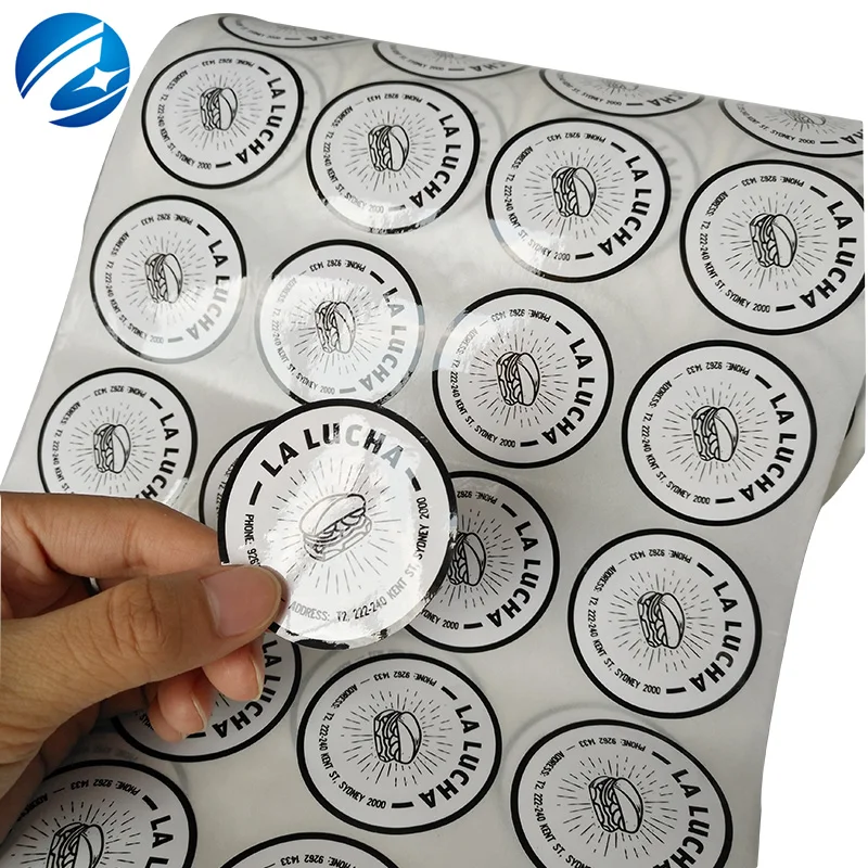 Custom Print Pizza Box Logo Packaging Private Seal Stickers
